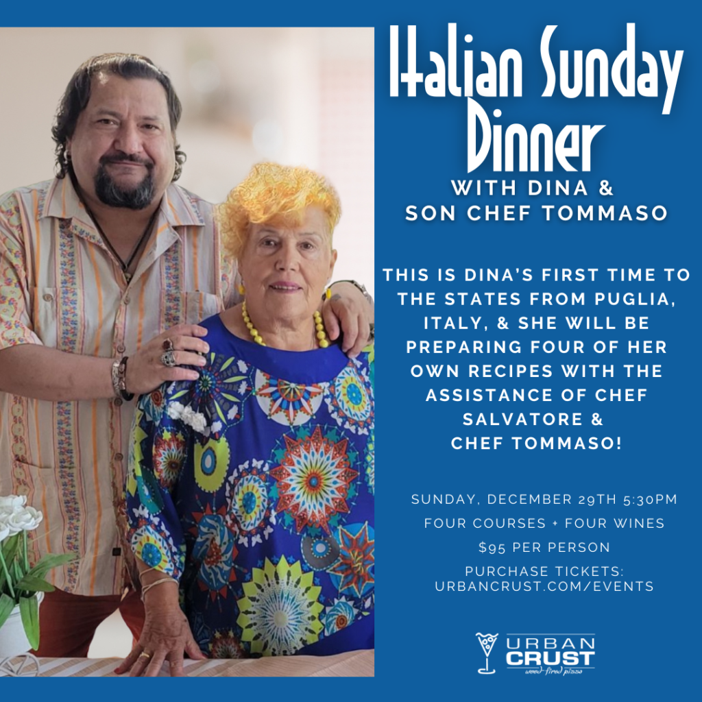 Sunday Dinner with Dina & Son, Chef Tommaso – Downtown Plano